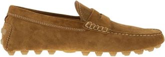 Tod's Tods Loafer - Contemporary Suede Gommino Moccasin With Embossed - Gr. 6_5 - in Braun - f&uuml;r Damen