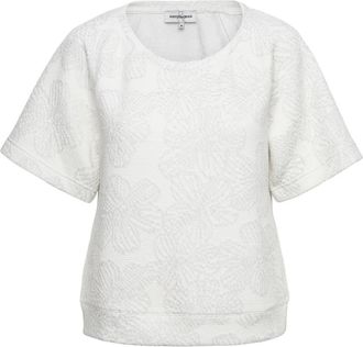 &Co Woman Strukturiertes Jersey-Oberteil - - Tops - Damen - Wei&szlig; - 3XL