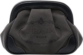 Prada Pre-owned Canvas Pouch - - Pre-owned - Damen - Braun - ONE SIZE