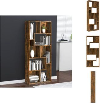 vidaXL Vidaxl - B&uuml;cherregal R&auml;uchereiche 67x24x161 cm Holzwerkstoff - B&uuml;cherregal - Regal - Holzm&ouml;bel - Wohnraumgestaltung - Sideboard