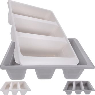 Lurrose 4 St&uuml;ck Teiliges Schuhregal aus Robustem Kunststoff Platzsparendes Stapelbares Schuhablagefach mit Rillen Design f&uuml;r Effektive Schuhaufbewahrung Geeig