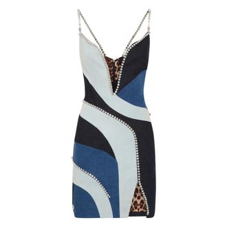 Philipp Plein Denim Dress - - Dresses - Damen - Blau - L
