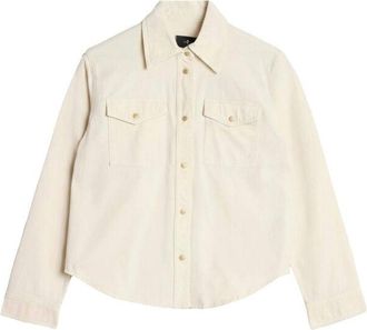 7 For All Mankind Damen Bluse aus Stretch-Baumwolle