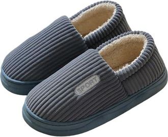 Generic Pantoufles orthop&eacute;diques pour femme - Chaussons moelleux en mousse &agrave; m&eacute;moire de forme - Doubl&eacute;es en polaire, gris, 41 EU