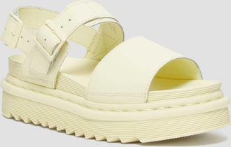 Dr. Martens Voss Hydro Leder Riemensandalen in Gelb, Größe: 36