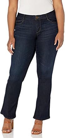 Democracy AB Solution Itty Bitty Jeans mit Bootcut f&uuml;r Damen, Petite, &Uuml;bergr&ouml;&szlig;e, Indigo/Mandala-Traum, 48
