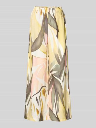 Raffaello Rossi Wide Leg Stoffhose im Allover-Look Modell LIZETT