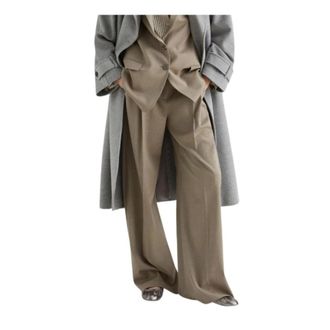 Marella Filo Wide-fit Twill Hose - - Trousers - Damen - Grau - M