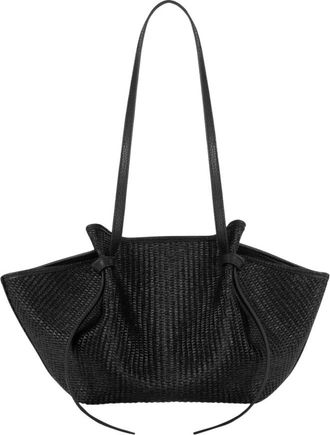 Yuzefi Femme, Sacs, Noir, Taille: ONE Size Mochi Woven Raffia Tote Bag