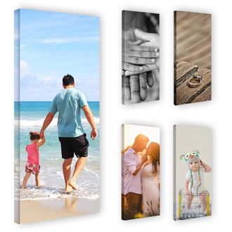 Feeby Leinwand mit Ihrem Wunschmotiv Leinwandbild XXL Wandbild Fotobild 60x150 cm