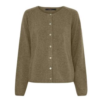 BTF-CPH Btfcph - Cardigan en cachemire Eva - Femme - Pulls - Vert - Taille: 36 FR
