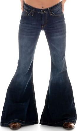 Comycom Comycom Jean Mega Star Break pour femme, bleu foncé, 38W / 34L