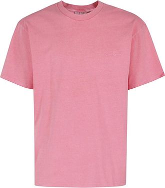 Carhartt Work in Progress Duster Script T-Shirt - - Tops - Herren - Rosa - L