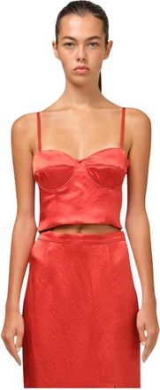 Naya Rea Femme, Tops, Rouge, Taille: 40 FR Jill Corset Top