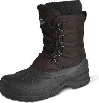 Normani K&auml;lteschutzstiefel mit griffiger Sohle wasserdicht f&uuml;r den EXTREMEN Winter Farbe Braun Gr&ouml;&szlig;e 46