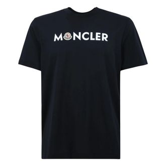 Moncler T-Shirts - - Tops - Herren - Blau - M