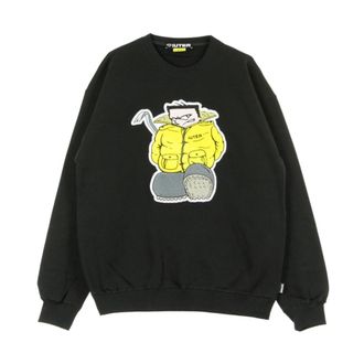Iuter Sweatshirt mit Rundhalsausschnitt und Patch - - Sweatshirts & Hoodies - Herren - Schwarzk - XL