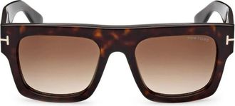 Tom Ford Femme, Accessoires, Brun, Taille: 53 MM Fausto Lunettes de soleil