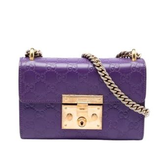 Gucci Pre-owned Padlock Umh&auml;ngetasche - - Pre-owned - Damen - Lila - ONE SIZE