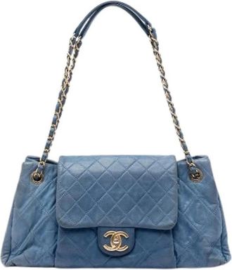 Chanel Pre-owned Cuir sacs-chanel - Femme - Pre-owned - Bleu - Taille: ONE Size