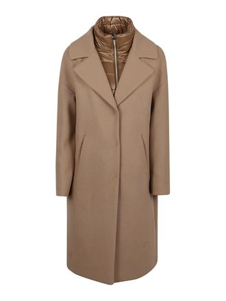 Herno Manteau Au Genou - Beige Clair