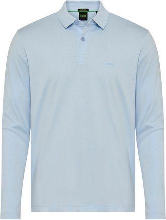 HUGO BOSS Langarm-Poloshirt Pirol Langarm, regular fit, Logo-Stickerei