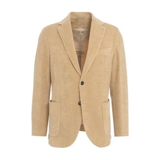 Circolo 1901 Beige Corduroy Blazer Aw24 - - Jackets - Herren - Beige - S
