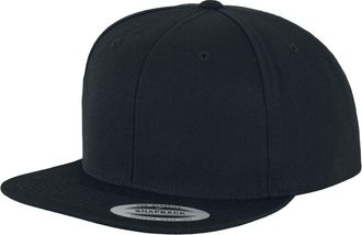 Flexfit Cap Organic Cotton Snapback, Black, one Size, 6089OC