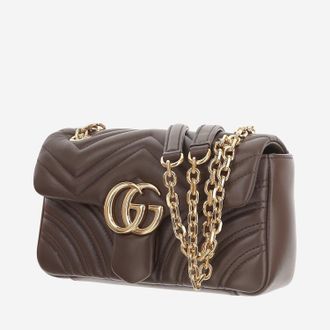 Gucci Womens Shoulder Bag Toasted Lamb Leather