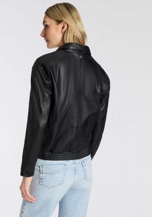 Mauritius Lederjacke MWTylli OS OT Bomberjacke mit Elastikbund