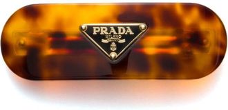 Prada Haarspange in Schildpattoptik - Braun
