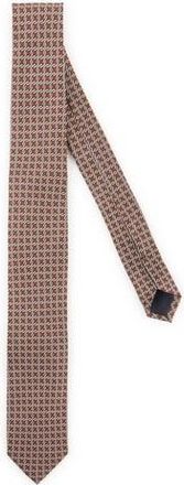 Au Printemps Paris Cravate imprim&eacute;e en soie