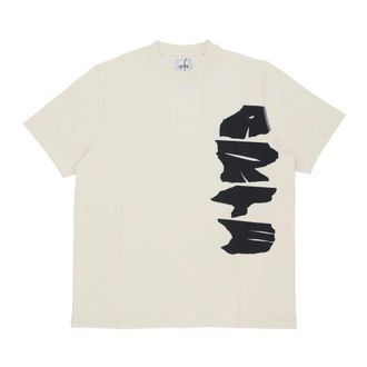 Arte Side Logo T-Shirt - - Tops - Herren - Beige - XL