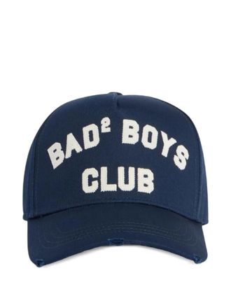 Dsquared2 Baseballkappe mit Text-Stickerei - Blau