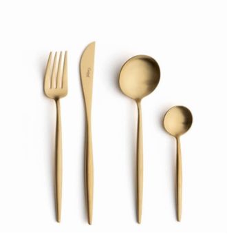 Cutipol Besteck-Set, matt, goldfarben, 24-teilig