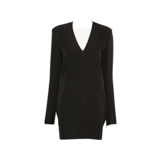 Federica Tosi V-Ausschnitt Kleid - - Dresses - Damen - Schwarzk - S
