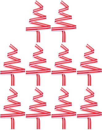 Valiclud 10 St&uuml;ck Weihnachtsbaum Deko Candy Anh&auml;nger Leichte Kunststoff Dekoration H&auml;ngend f&uuml;r Selbstgemacht Weihnachtsbaum Festdeko