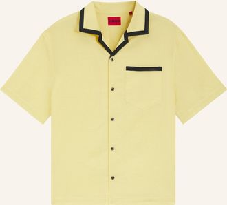 HUGO BOSS Hugo Business Hemd Exolino Oversize Fit gelb