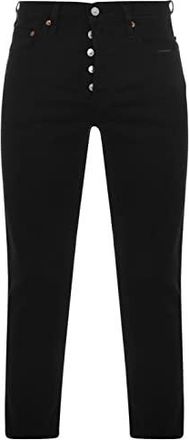 Levi's 501 Crop Jeans Femme, Black Heart, 34W / 28L
