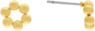 Dansk Copenhagen Vergoldete Kreisball Ohrringe - - Accessories - Damen - Gelb - ONE SIZE