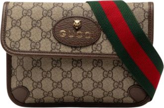 Gucci Sac banane en toile Pre-owned - Femme - Pre-owned - Brun - Taille: ONE Size