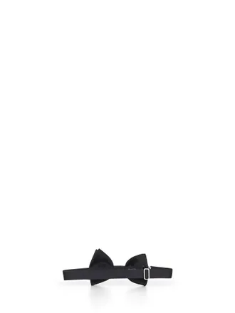 Tagliatore Mens Bow Tie Papillona Satin Black Polyester Ties &