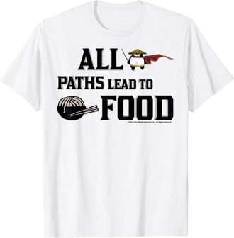 Kung Fu Panda Alle Wege f&uuml;hren zum Portrait Food Po And Noodles T-Shirt