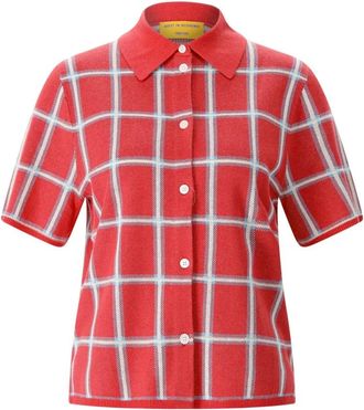 Guest In Residence Femme, Blouses et Chemises, Rouge, Taille: 42 FR Gilet Tricot Manches Courtes