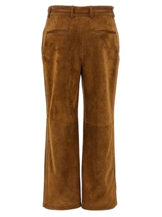 Gucci Womens Brown Calfskin Pants