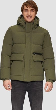 QS by s.Oliver Winterjacke Outdoor-Jacke Gesteppte Winterjacke mit Kapuze und Innenkragen