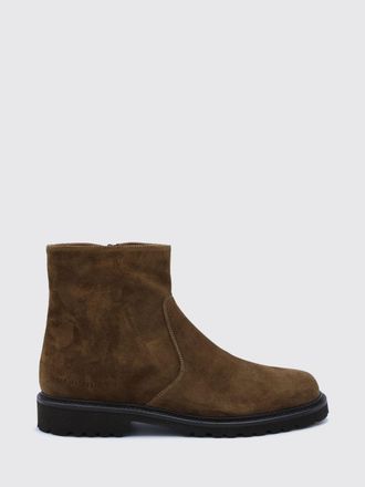 Common Projects Bottines &agrave; lacets en daim avec zip lat&eacute;ral