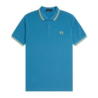 Fred Perry Homme, Tops, Bleu, Taille: S Polo Moderne M3600
