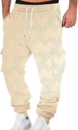 Generic Pantalon de loisirs pour homme - Pantalon de jogging baggy pour homme - Couleur unie - Avec cordon de serrage - Pantalon dext&eacute;rieur tendance - Respira