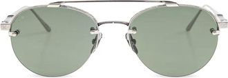 Leisure Society lunettes de soleil Avalon &agrave; monture ronde - Argent